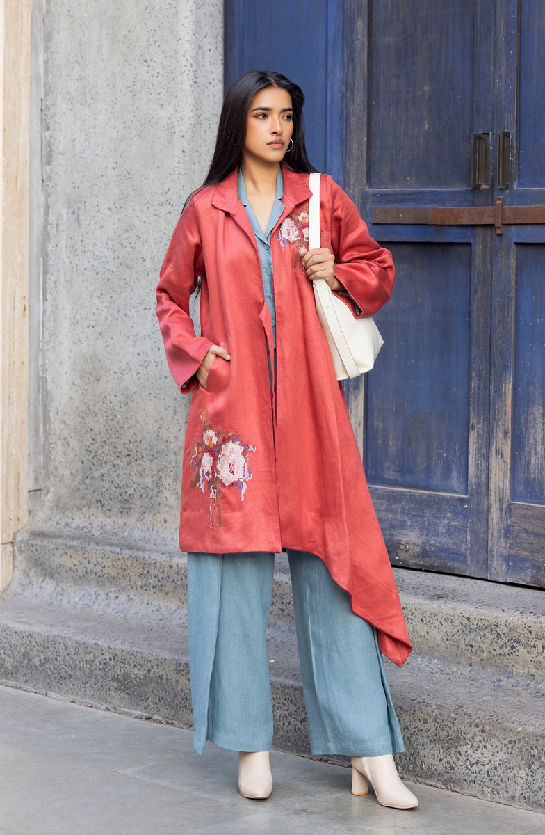Drip Rose Trench Coat – KAVERi