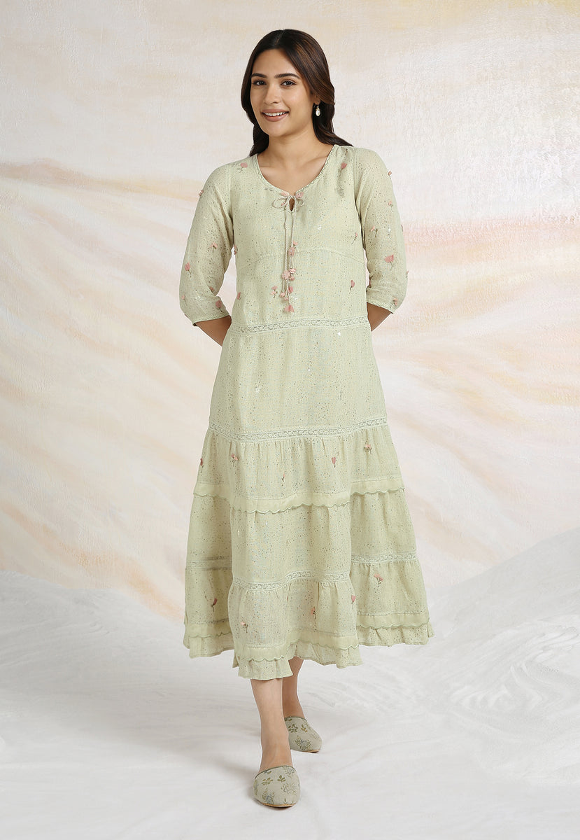 Papier Fleuri Toffee Dress – KAVERi